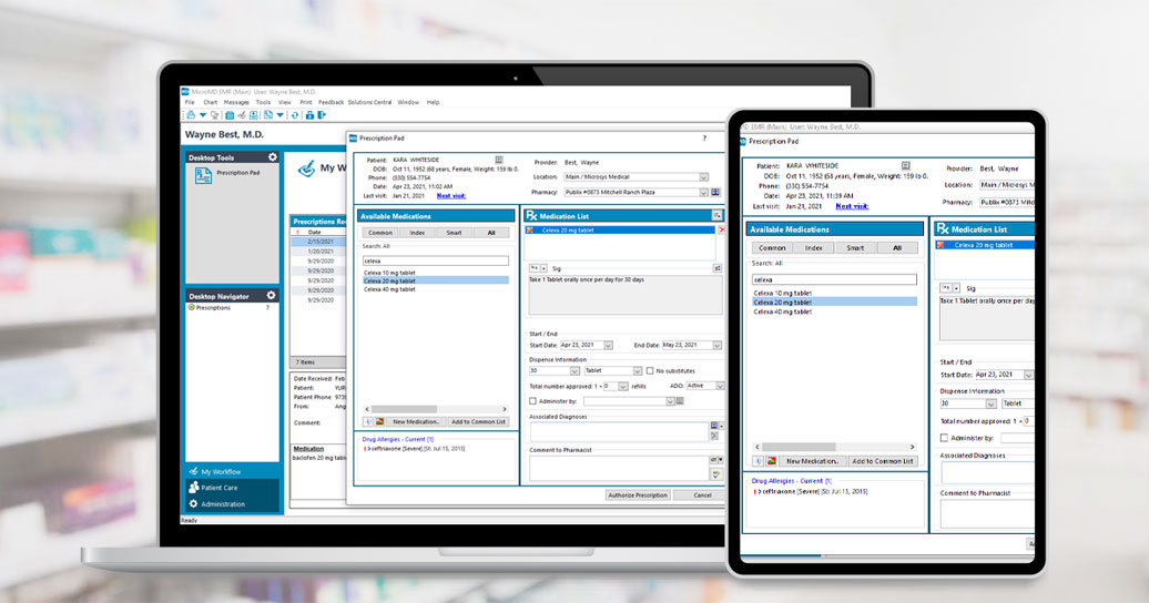 Online Prescribing without a Full EMR System - MicroMD